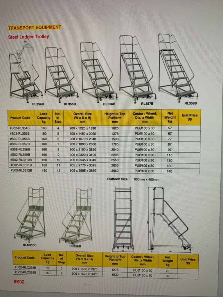 Ladder Trolley - Advancestorage.sg